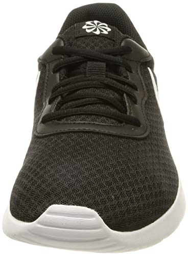 Nike Women's Tanjun Black/White-Barely Volt-Black (DJ6257 004) - 9.5