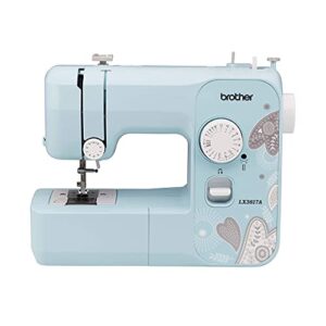 Brother RLX3817A 17-Stitch Sewing Machine (Blue) with 36-Piece Bobbins and Sewing Threads Set Bundle (Renewed) (2 Items)