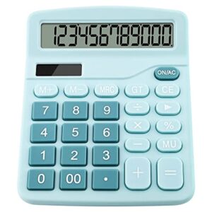 Ellieea Desk Calculator Large Display Blue