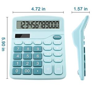 Ellieea Desk Calculator Large Display Blue