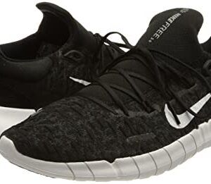 NIKE Women's Race Running Shoe, Black White Dk Smoke Grey, 6.5