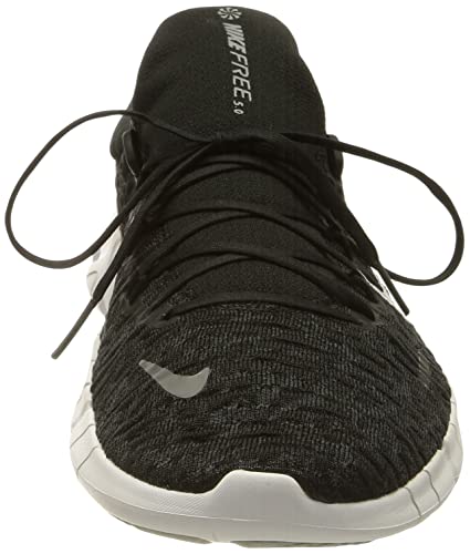 NIKE Women's Race Running Shoe, Black White Dk Smoke Grey, 6.5