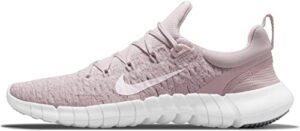 nike women's free run 5.0 shoes, platinum violet/white, 11