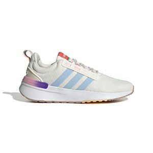 adidas Women's Racer TR21 Running Shoe, Off White/Semi Turbo/Pulse Amber, 7.5