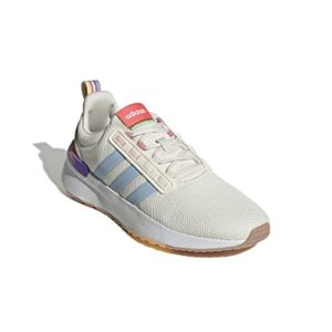 adidas Women's Racer TR21 Running Shoe, Off White/Semi Turbo/Pulse Amber, 7.5