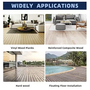 Upgraded 40 Pack Flooring Spacers Laminate Flooring Installation Kit with 1/4” & 1/2” Gap, Wood Floor Install Tool for Laminate, Vinyl Plank, Hardwood, LVT, Bamboo and Floating Floor Installation