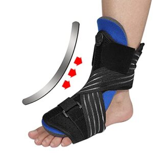 adjustable ankle compression band support foot drop orthosis plantar fasciitis brace night splint for men women breathable arch foot pain relief achilles tendonitis foot support stabilizer