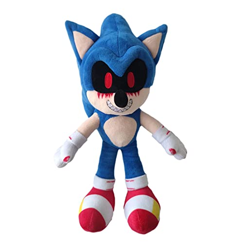 UIQCBHD 14.6 inch Blood Sonic.exe Plush Toy, Dark Sonic.exe Stuffed Animal Gifts for Fans