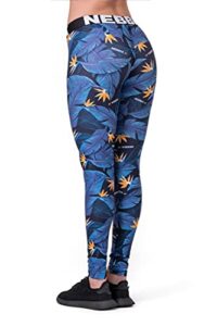 nebbia mid-waist ocean power leggings 566 (x-small, blue)