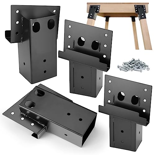 Outdoor Multi-Use Outdoor 4x4 Compound Angle Brackets Platform Bracket for Deer Stand Hunting Blinds Shooting Shack (Set of 4)