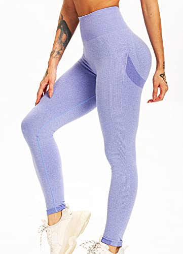 SEASUM Seamless Leggings for Women Scrunch Butt Lifting Booty High Waisted Workout Gym Yoga Pants Tights XS