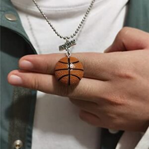 BFF Best Friends Necklace for Women Men Sport Ball Basketball Friendship Necklace Pendant 2 Girls Graduation Gift Jewelry