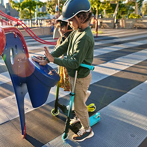 Jetson Scooters - Juno Kick Scooter (Electric Yellow) - Collapsible Portable Kids Push Scooter - Lightweight Folding Design with High Visibility RGB Light Up LEDs on Stem and Wheels