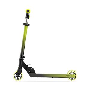 Jetson Scooters - Juno Kick Scooter (Electric Yellow) - Collapsible Portable Kids Push Scooter - Lightweight Folding Design with High Visibility RGB Light Up LEDs on Stem and Wheels