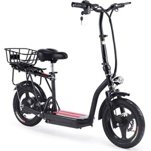 mototec cruiser 48v 350w lithium electric scooter black