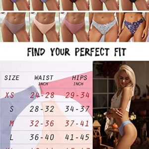 ROSYCORAL 10 Pack Seamless Thongs for Women Breathable Low Rise Panties Invisible Hipster Underwear Thong No Show (M)