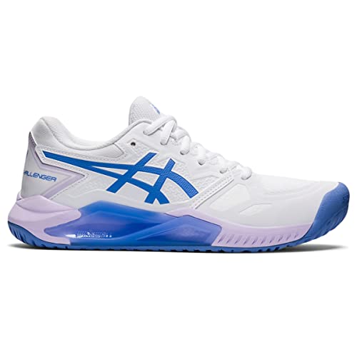 ASICS Women's Gel-Challenger 13 Tennis Shoes, 9, White/Periwinkle Blue