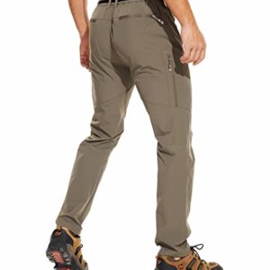 NATUVENIX Hiking Pants for Men, Quick Dry Travel Pants Men for Stretch Work Pants Lightweight Outdoor Pants Water-Resistant