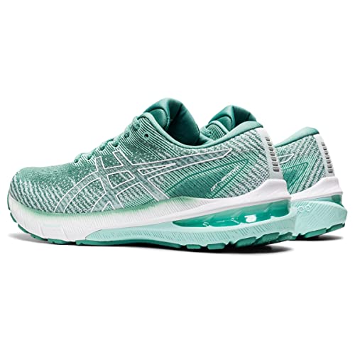 ASICS Women's GT-2000 10 Running Shoes, 8.5, SAGE/White