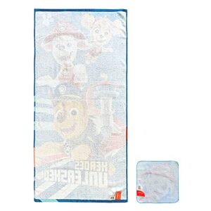 Franco Paw Patrol Kids Bath/Pool/Beach Soft Cotton Terry Towel with Washcloth 2 Piece Set, 50 in x 25 in