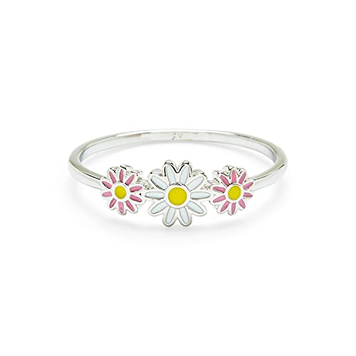 Pura Vida Silver Disney Daisy Duck Enamel Ring - Brass Base Band, Rhodium Plating - Size 7