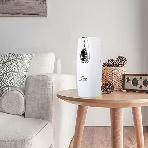 Air Fresheners Spray, FENGJIE Automatic Air Freshener Spray Dispenser, Compatible with Universal 10 fl.oz Air Freshener Refills, Wall Mounted/Stand Refill Aerosol Dispenser, White