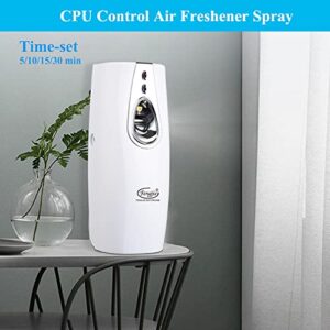 Air Fresheners Spray, FENGJIE Automatic Air Freshener Spray Dispenser, Compatible with Universal 10 fl.oz Air Freshener Refills, Wall Mounted/Stand Refill Aerosol Dispenser, White