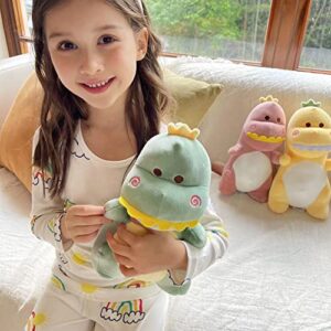 Adorlynetty Dinosaur Stuffed Animal,12“ Cute Stuffed Dinosaur Plush Soft Dino Plush Dinosaur Plushie Toys for Boys Girls Baby Kids (Green)