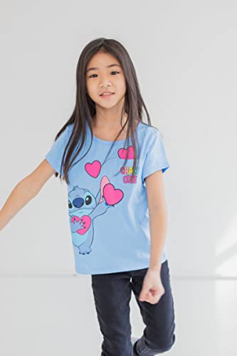 Disney Lilo & Stitch Little Girls T-Shirt Stitch Blue 7-8