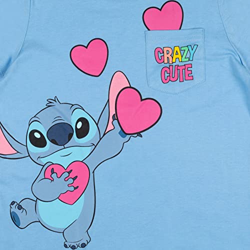 Disney Lilo & Stitch Little Girls T-Shirt Stitch Blue 7-8