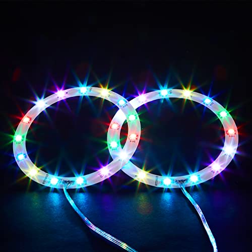 PEPPER JOBS LED Light Strip for PS5, RGB LED Light Strip for PS5 Console Translucent Black Cover, Music Sync and 8 Colors 400+ Modes 5050 LED Light for PS5 Console with IR Remote/USB/and APP