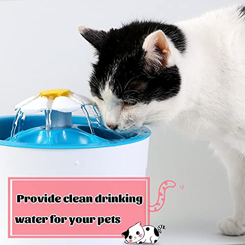 8 Pieces Pet Fountain Filter Pet Water Round Filter Foam for Cat Drink Fountain Cat Water Sponge Filter Cat Fountain Filter Sponge Replacement for 2.5 L/84 oz 2.2 L/ 74 oz Stainless Steel Cat Fountain