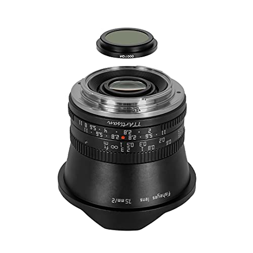 TTArtisan 7.5mm F2 APS-C Fisheye Lens 180° Ultra Wide Angle Large Aperture Manual Focus Lens for Leica/Sigma L Camera TL CL FP