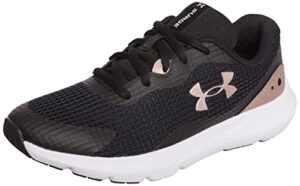 under armour women's surge 3 sneaker, black, 7.5