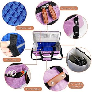 Damocles Cutting Machine Carrying Bag Portable 3-Layer Shock Absorbent Cutting Machine Tote Bag Compatible with Cricut Explore Air 2 & Cricut Maker (Purple)