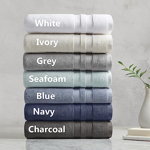 Beautyrest Plume 100% Cotton Bath Towel Set, Luxuriously Soft Feather Touch, Premium 750gsm Spa Quality, Durable and Absorbent for Shower, Multi-Sizes, Seafoam 6 Piece