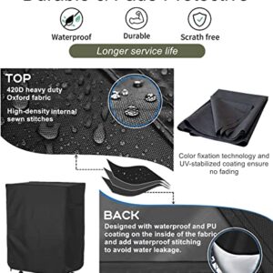 Folding Bed Storage Cover, Falezern 38 in Adjustable Rollaway Bed Cover, Waterproof and Dustproof, with Metal Zipper and Adjustable Drawstring, Thickened Storage Cover for Folding Cot Bed, Fold Up Bed