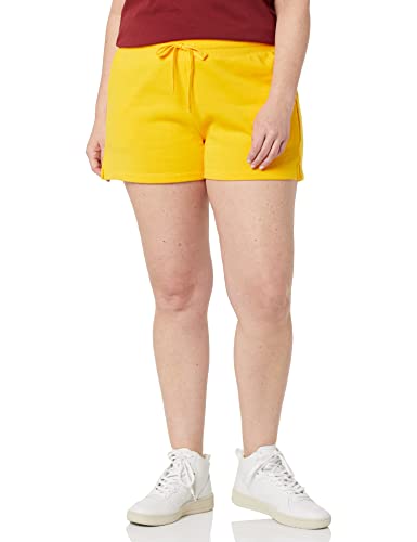 Amazon Essentials Women's Fleece Short, Golden Yellow, Medium