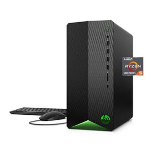 hp 2021 newest pavilion gaming desktop computer, amd 6-core ryzen 5 5600g processor(beat i7-8700, upto 4.4ghz), amd radeon rx5500 4 gb, 8gb ram, 256gb pcie nvme ssd,mouse and keyboard, win 10 home