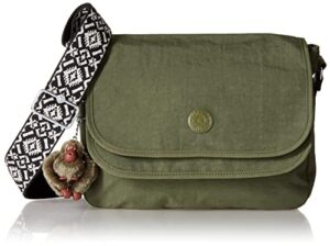 kipling brooklyn go crossbody bag, jaded green g