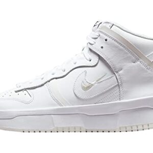 Nike Women's Dunk High Up Summit White/White-Sail-Black (DH3718 100) - 10