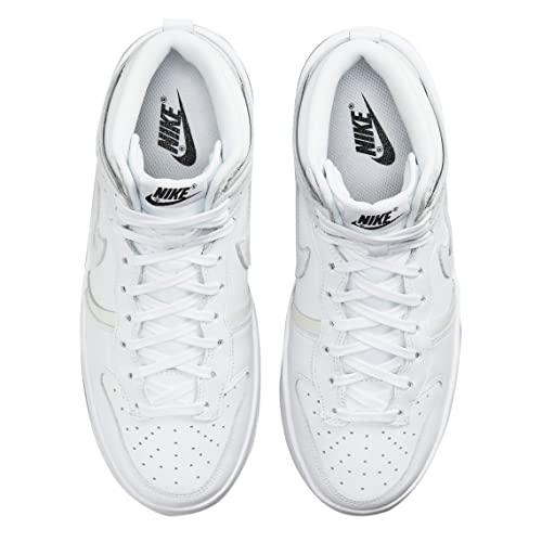 Nike Women's Dunk High Up Summit White/White-Sail-Black (DH3718 100) - 10