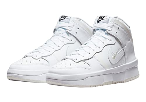 Nike Women's Dunk High Up Summit White/White-Sail-Black (DH3718 100) - 10