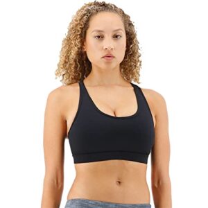 tyr women's standard durafast elite lyn racerback swim top, black, 16