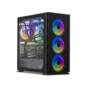 yeyian yari x21 gaming pc computer, intel 12th gen alder lake i9-12900kf 16-core 3.2ghz, geforce rtx 3080 10gb gddr6x, 2tb nvme gen 4 ssd, 2tb 3.5” hdd, 32gb ddr5 4800mhz, 240mm aio argb wifi 6 bt 5.2