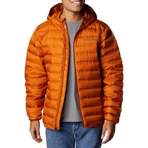 Columbia Men's Lake 22 Down Hooded Jacket, Warm Copper, Large