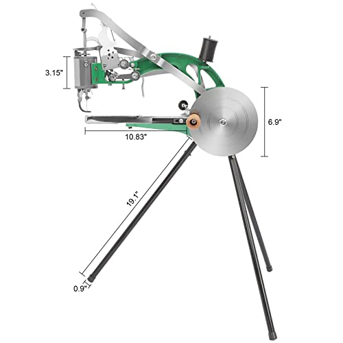 𝐒𝐡𝐨𝐞 𝐑𝐞𝐩𝐚𝐢𝐫 𝐌𝐚𝐜𝐡𝐢𝐧𝐞 Handheld Leather Sewing Cobbler Stitching Industrial Heavy Duty Maquina de Coser Manual Nylon Line for Upsolery Zippers Coats Bags Clothes Quilts Trousers Belt DIY