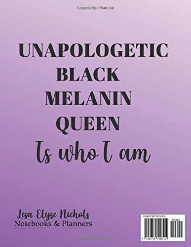 Black Melanin Queen: 100 Page Composition Sheets Notebook Blank College Ruled Paper For African American Women And Teens : Gift Journal With Black Contemporary Woman Cover