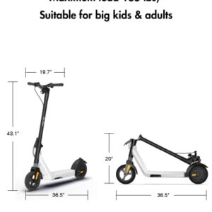 OKAI ES50B Electric Scooter | Entry-Level E Scooter - 12.4 Miles Range | 15.5mph Top Speed - Lightweight and Foldable Electric Kick Scooter for Teens, Adults & Kids