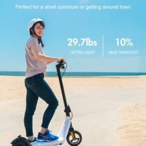 OKAI ES50B Electric Scooter | Entry-Level E Scooter - 12.4 Miles Range | 15.5mph Top Speed - Lightweight and Foldable Electric Kick Scooter for Teens, Adults & Kids